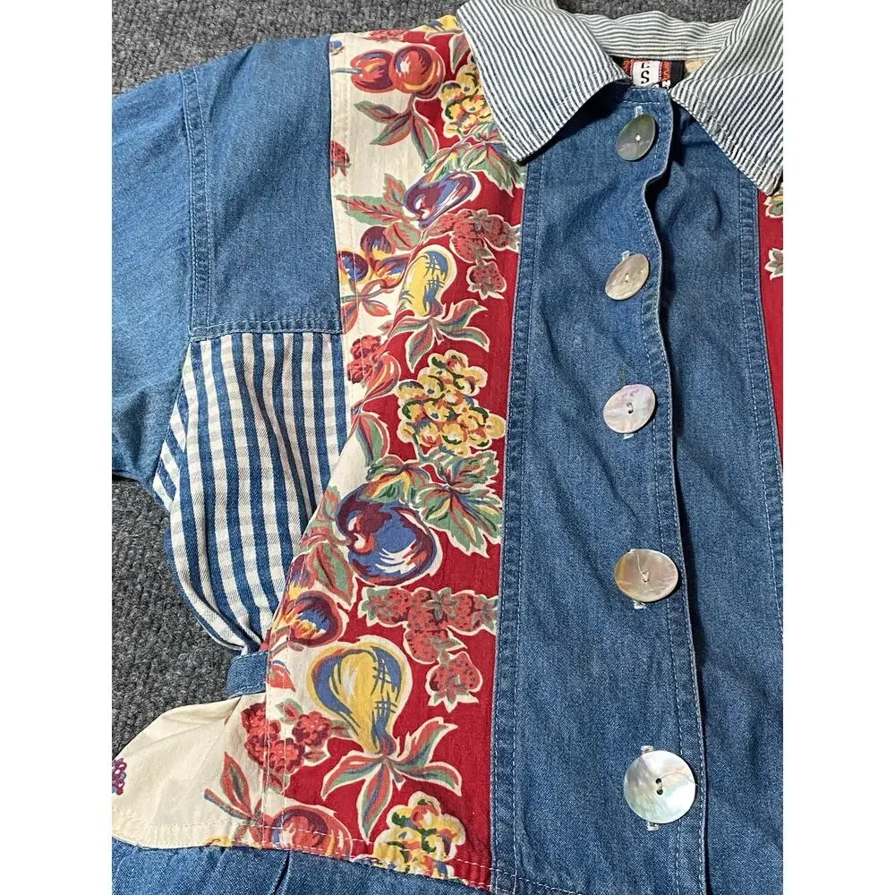 Choon Sports | Dresses | Vintage Choon Sportdenim Patchwork Western ...